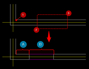 [SD_2902] 壁に開口(見え掛かり線付き) | SpeedDraftプログラム操作マニュアル